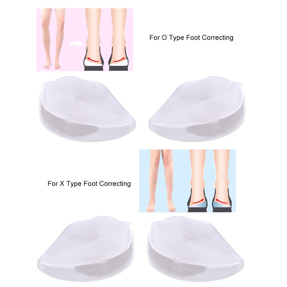 1 Pair Flatfoot Silicone Insole Within Eight Toe F... – Grandado