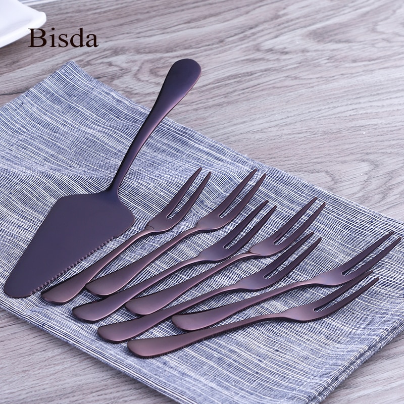 9 Pieces Stainless Steel Cake Forks Cake Shovel Se... – Vicedeal