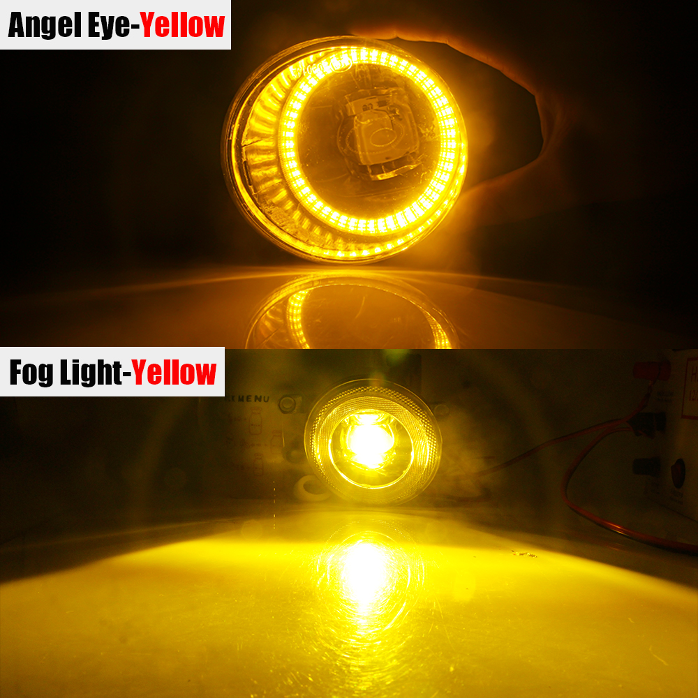 2 X Auto Led Angel Eye Mistlamp Montage 40W Lens F... – Grandado