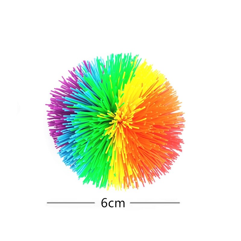 1PCs Anti-Stress Rainbow Fidget Sensory Koosh Ball... – Grandado