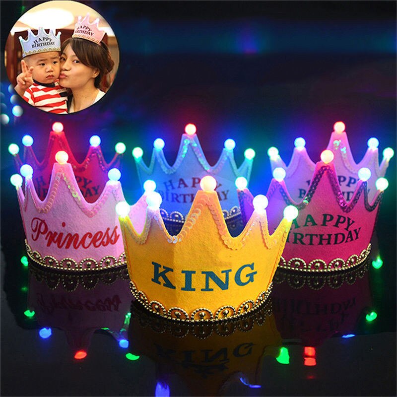 Baby Adult Crown Light-Up LED Blinking Flashing He... – Vicedeal