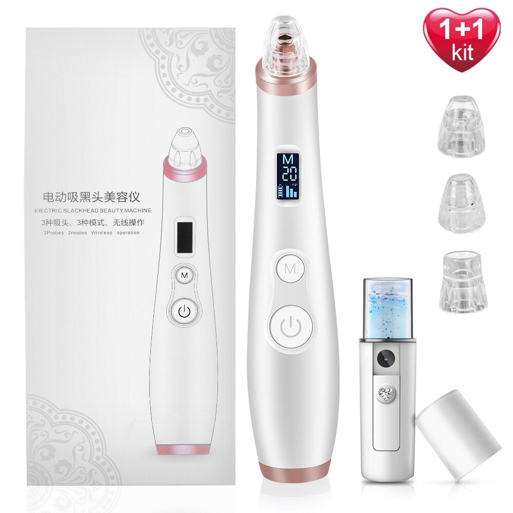 Electric Facial Pore Cleaner Exfoliator Face Black... – Vicedeal