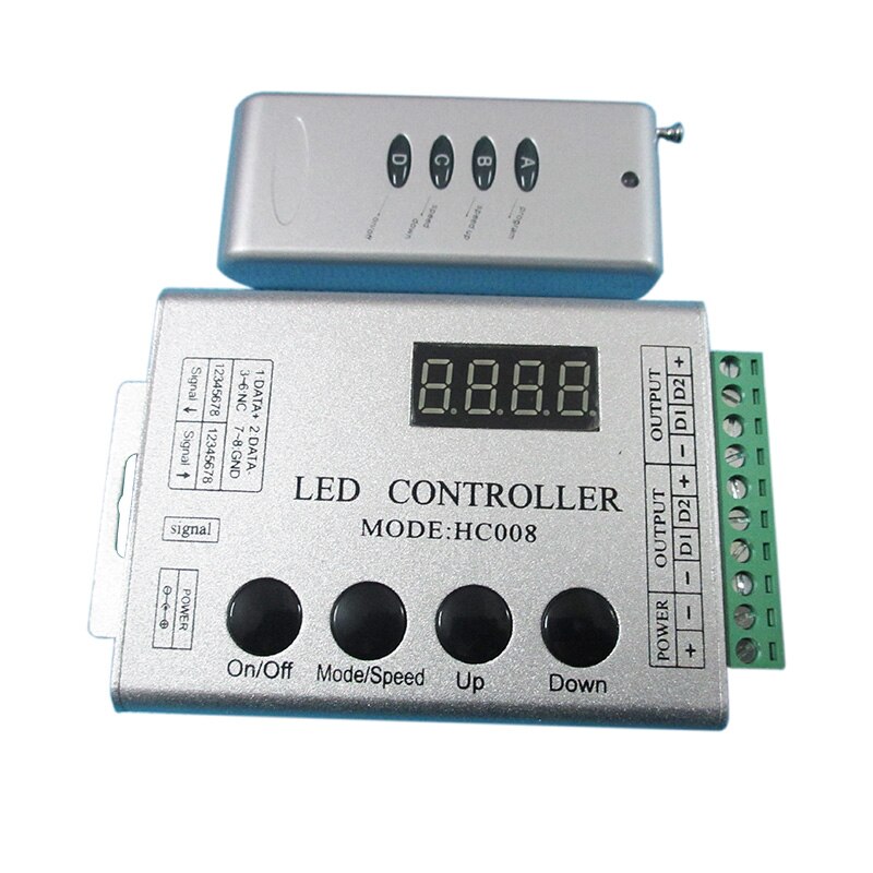 HC008 4Keys DC 5V 12V 24V programmable RGB led pix... – Grandado