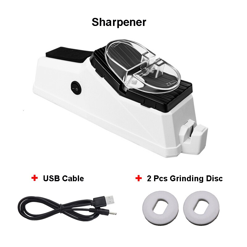 USB Electric Knife Sharpener Whetstone Knives Scis... – Vicedeal