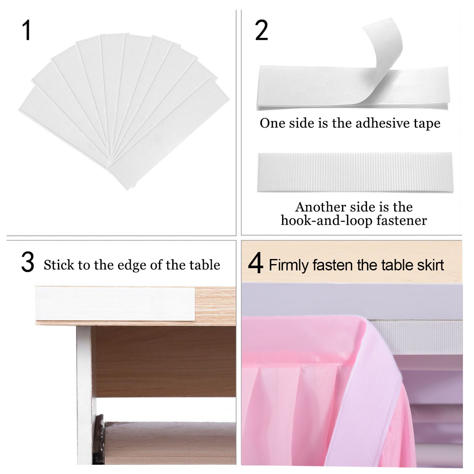 5 Layer Tulle Table Skirt Tutu Table Skirts Tablew... – Grandado
