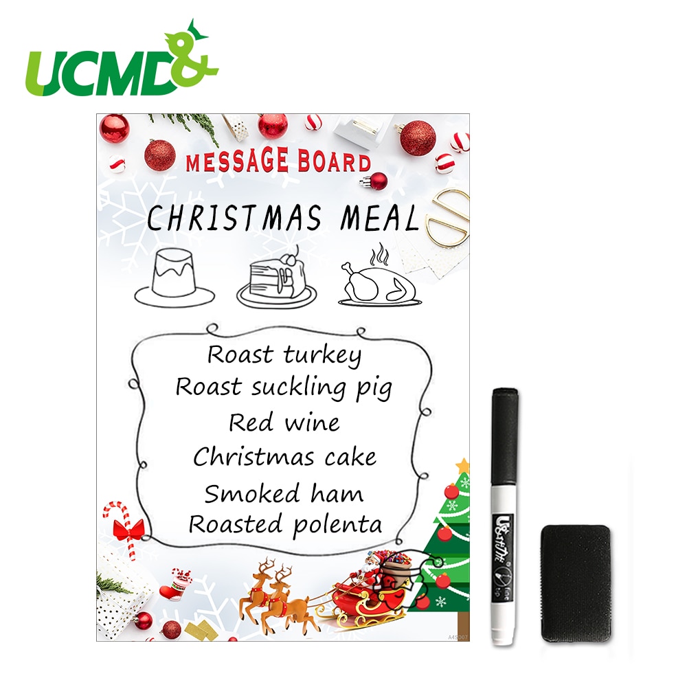 A4 Flexible Christmas Message Sticker Whiteboard M... – Grandado
