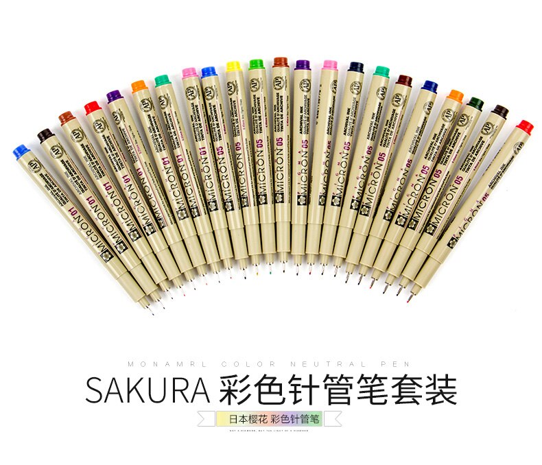 Sakura XSDK 005/01/2/3/4/5/8/1.0 Pigma Micron Fine... – Grandado