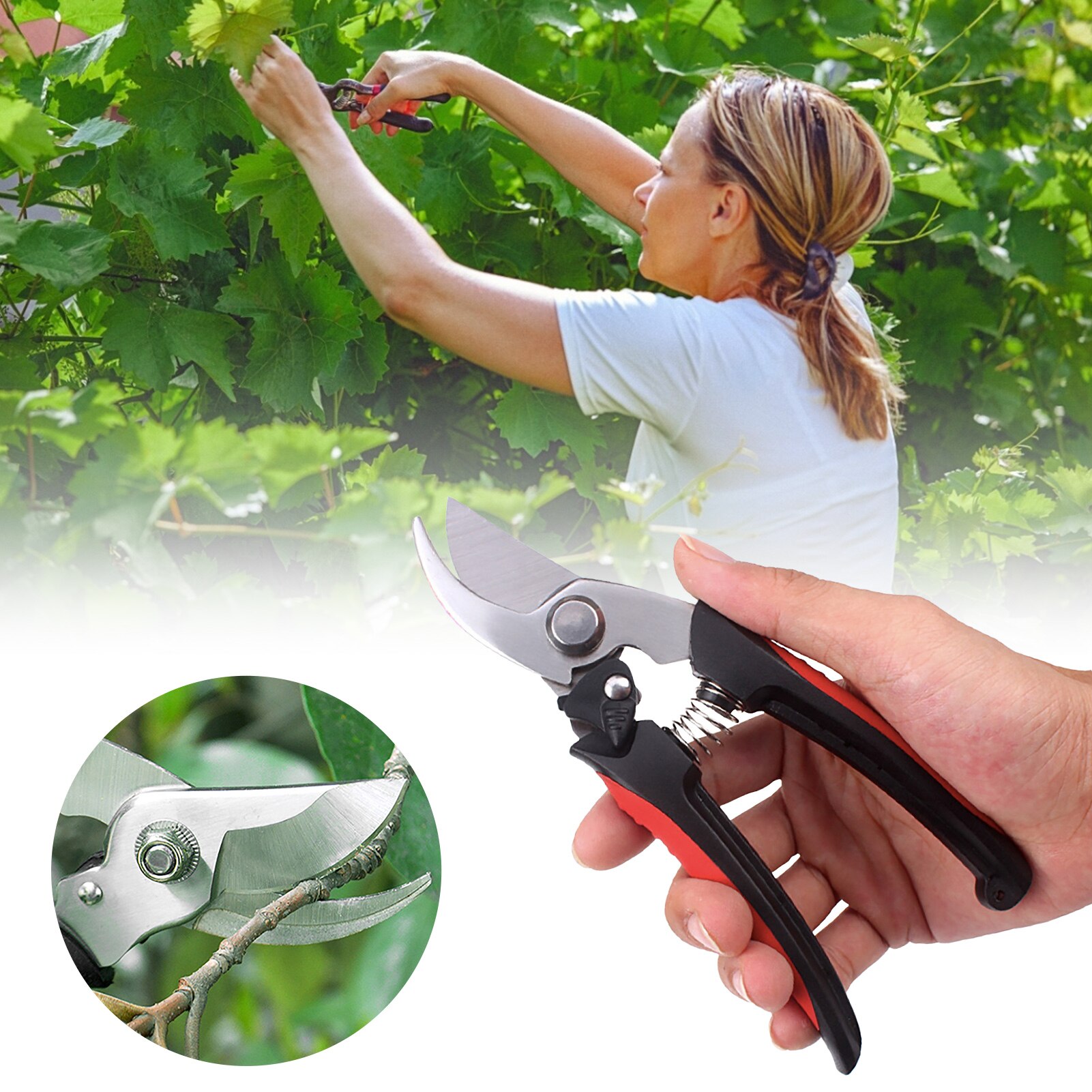 Plant Shears Pruner Secateurs Pruning Scissors Byp... – Grandado
