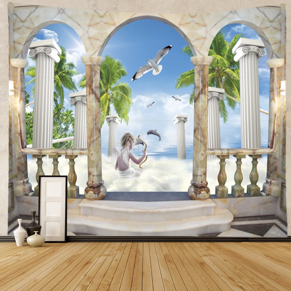 Sepyue Engeltje In De Boog Patroon Tapijt Muur Opk... – Vicedeal