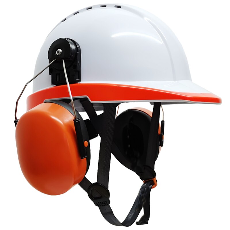 Hard hat with ear protector anti-noise protective ... – Vicedeal