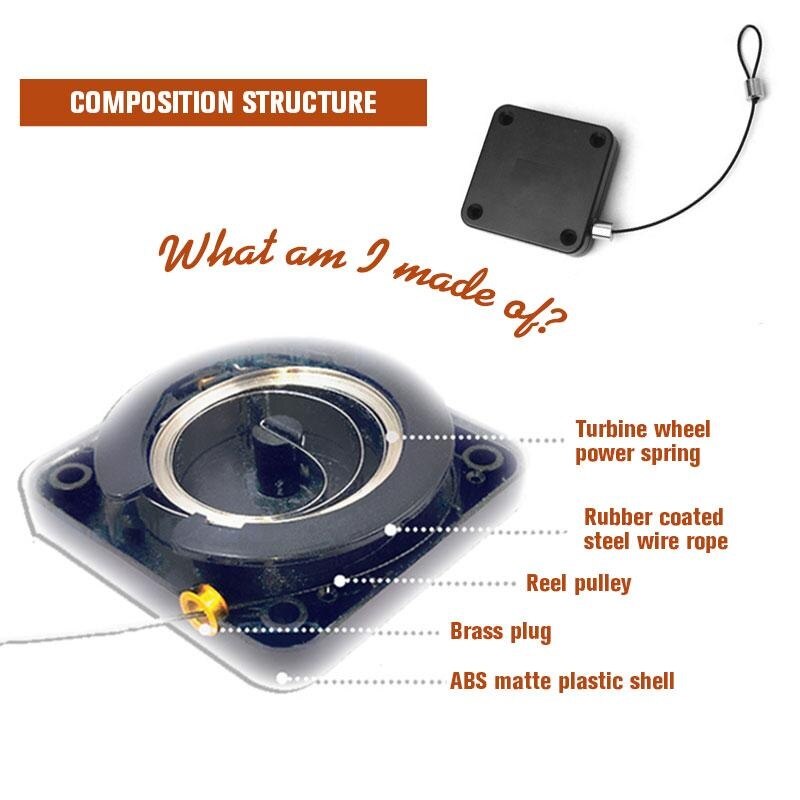Automatic door closer door puller wire rope retrac... – Grandado