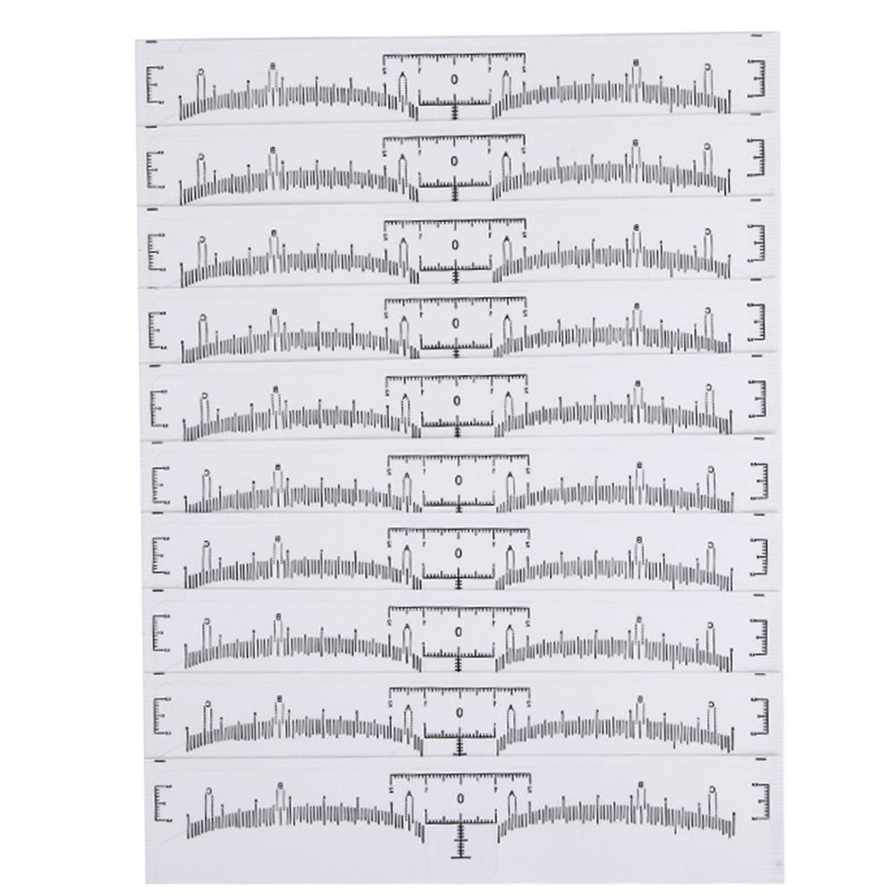 100pcs Disposable Eyebrow Ruler Sticker Eyebrow Sh... – Vicedeal