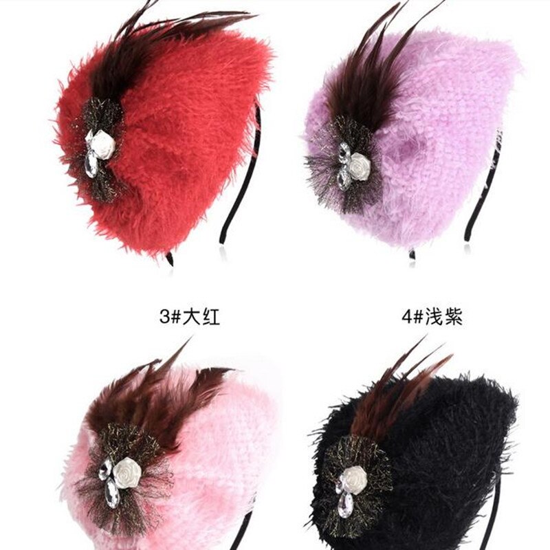 mode veer vrouwen Baret haarbanden meisje Tovenaar... – Grandado