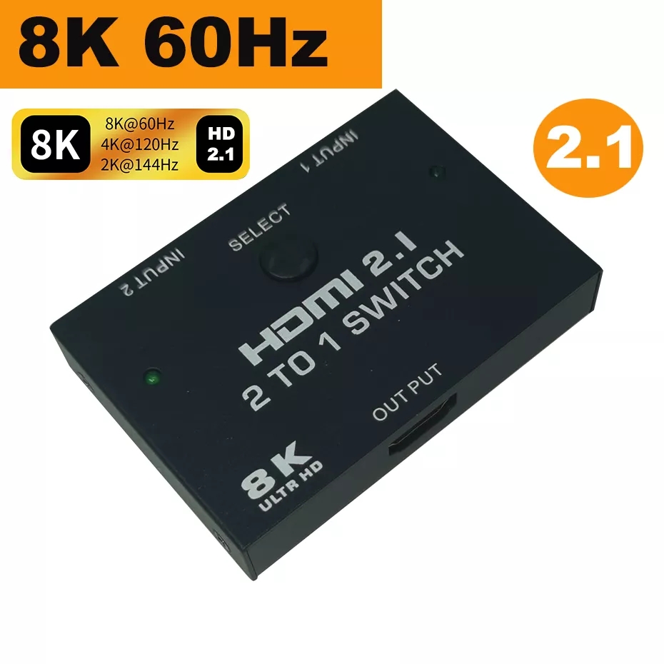 8K Hdmi 2.1-Compatibel Bi-Richting Schakelaar Spli... – Vicedeal