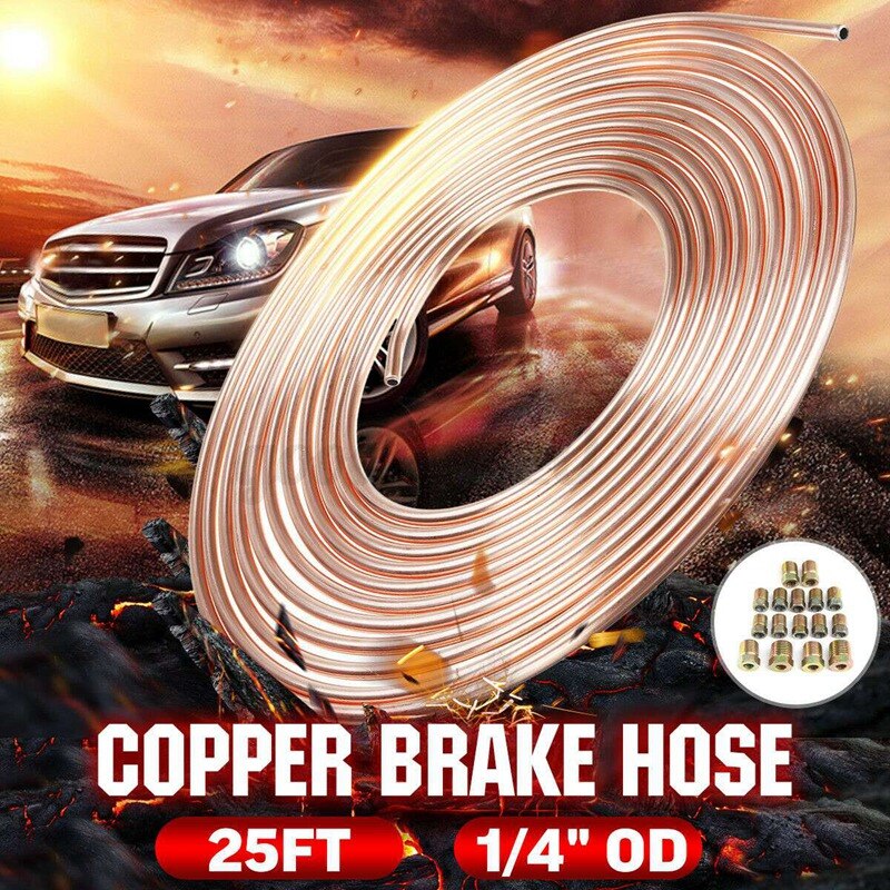 Copper Nickel Brake Line Tubing Kit 1/4Inch OD 25 ... – Grandado