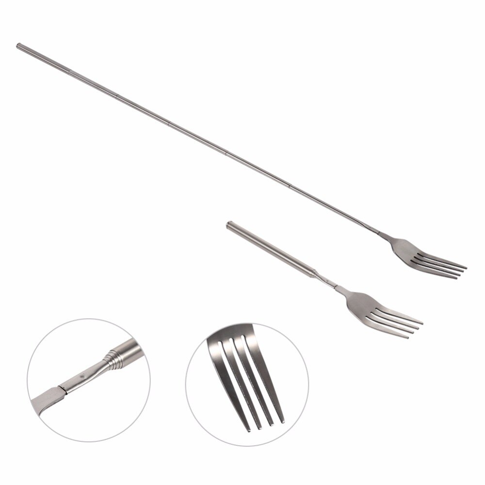 Stainless Steel Fork BBQ Telescopic Extendable Din... – Grandado
