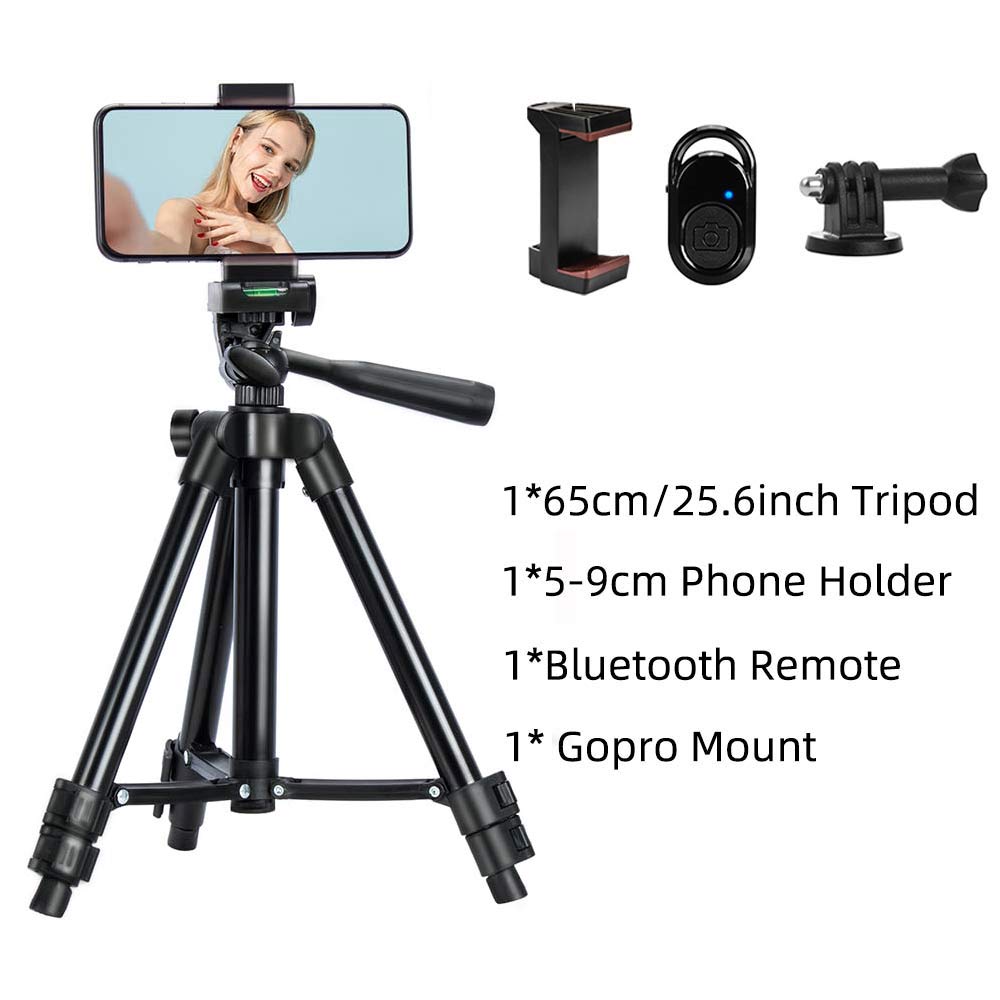 25,6 zoll/65cm Mini Stativ für iPhone, tragbare Ti... – Vicedeal