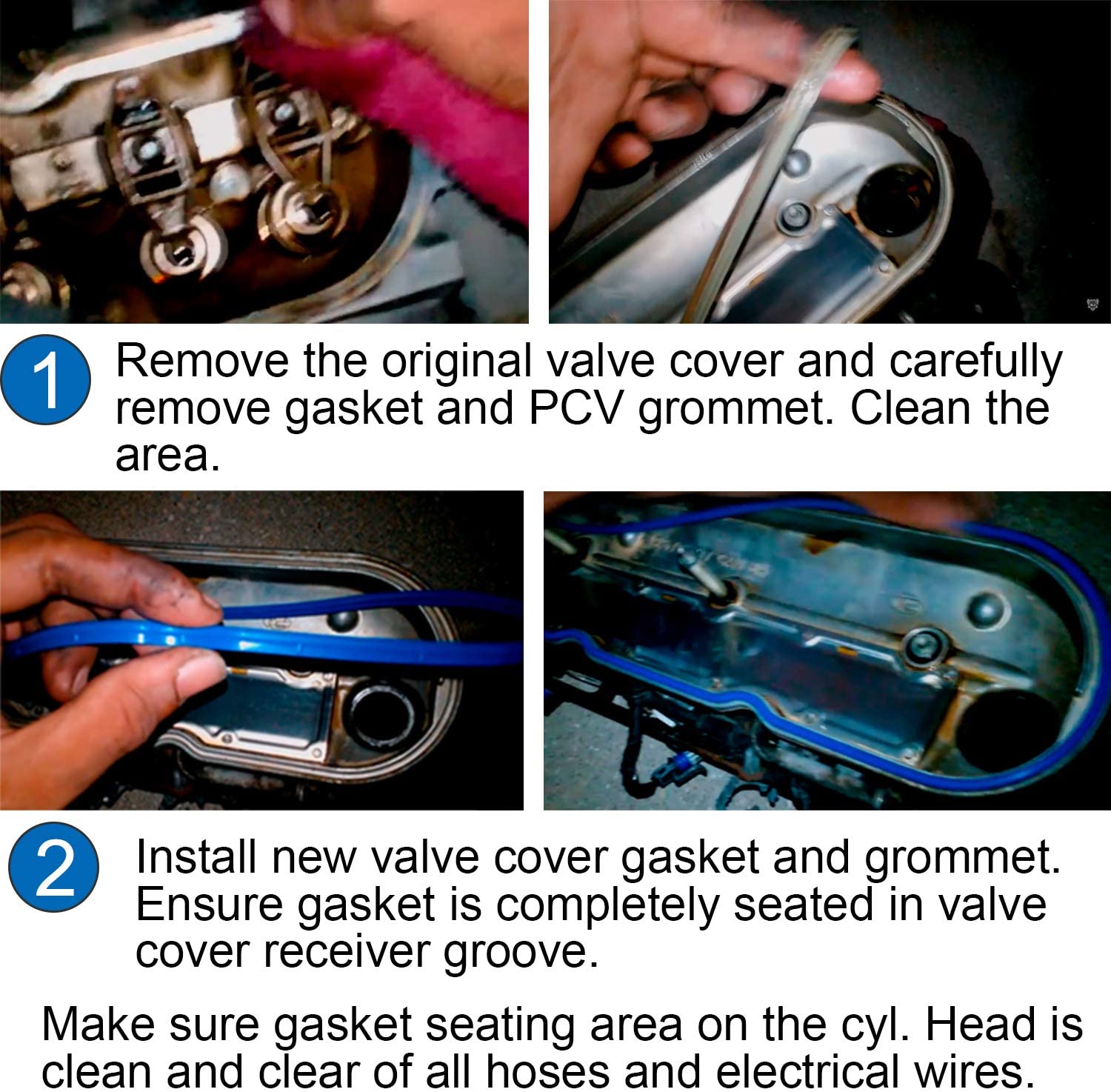 Valve Cover Gasket Set with Grommets VS50504R1 VS5... – Grandado