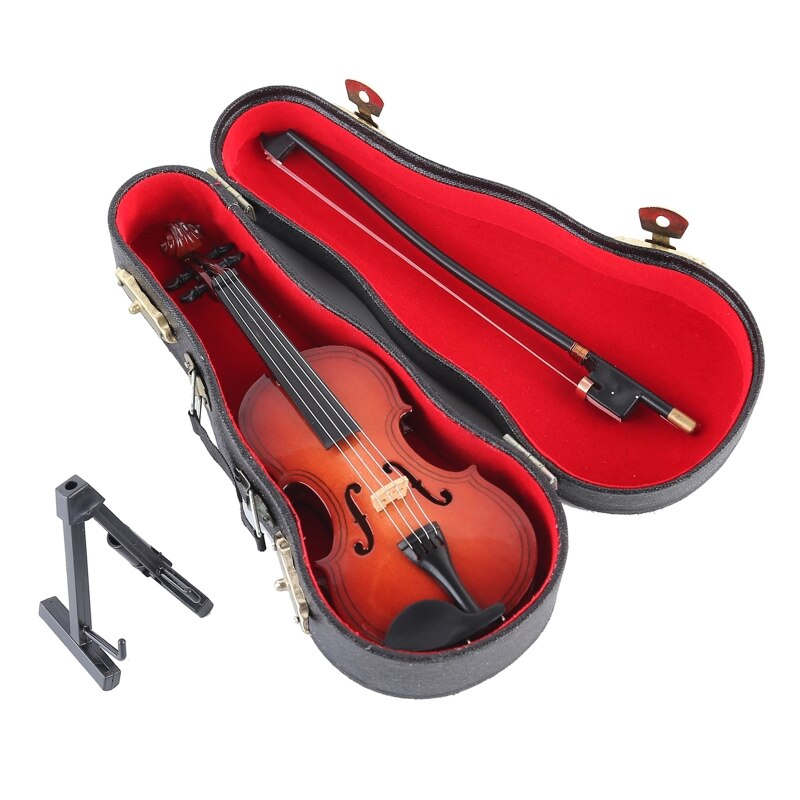 2022 Wooden Mini Violin Model Display with Bow Sta... – Grandado