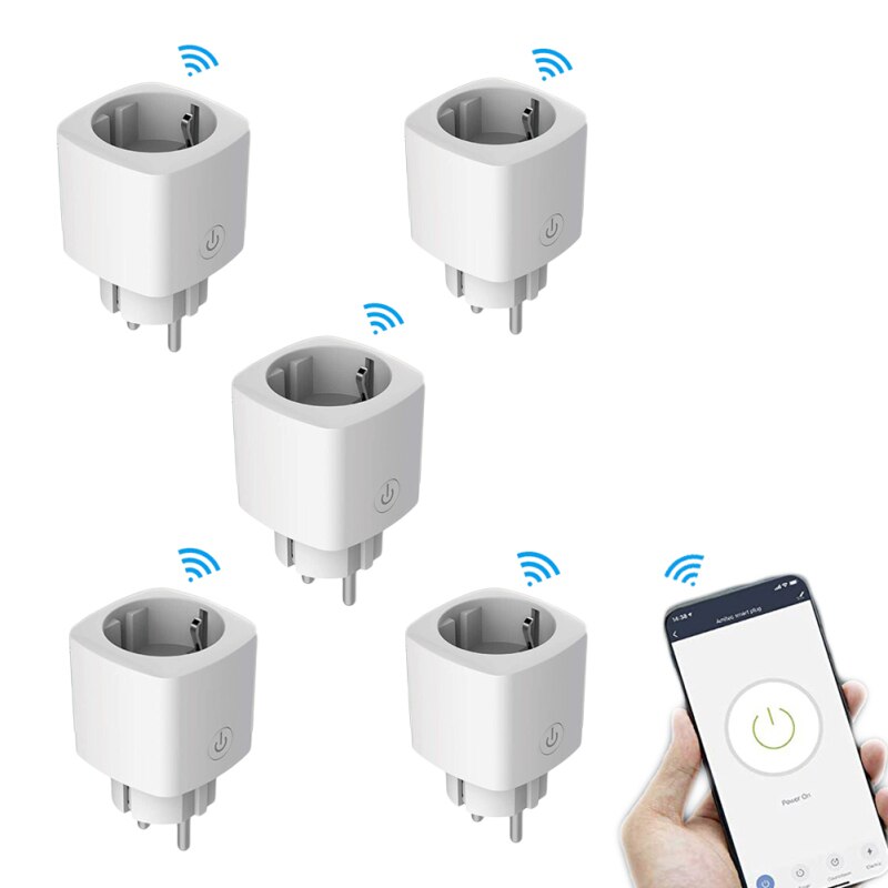 WiFi Smart Plug EU Adapter Wireless Remote Voice C... – Vicedeal