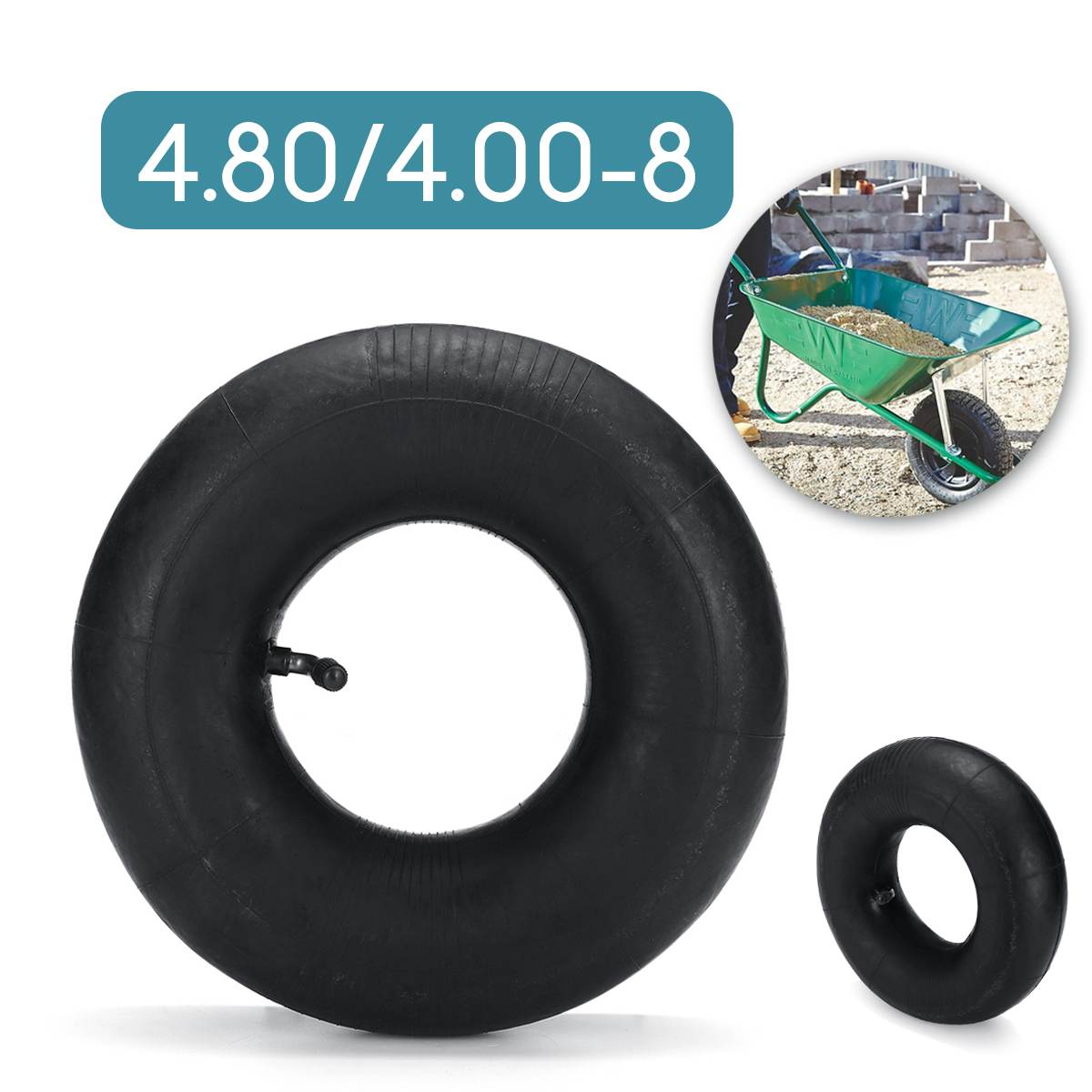 4.80/4.00-8 Trolley Pneumatic Wheel Inner Tube Rub... – Grandado