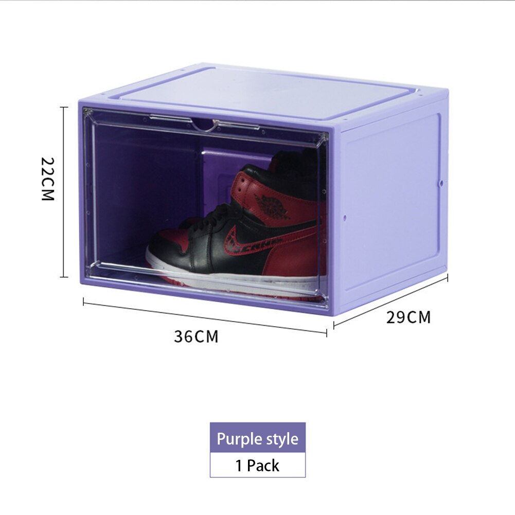 Transparent Plastic Shoe Storage Boxes with LED Li... – Vicedeal