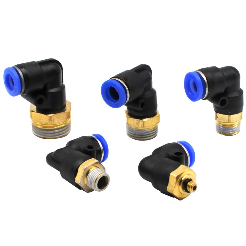PL Elbow Pneumatic Fitting 1/4 3/8 1/2 1/8 BSP Mal... – Vicedeal