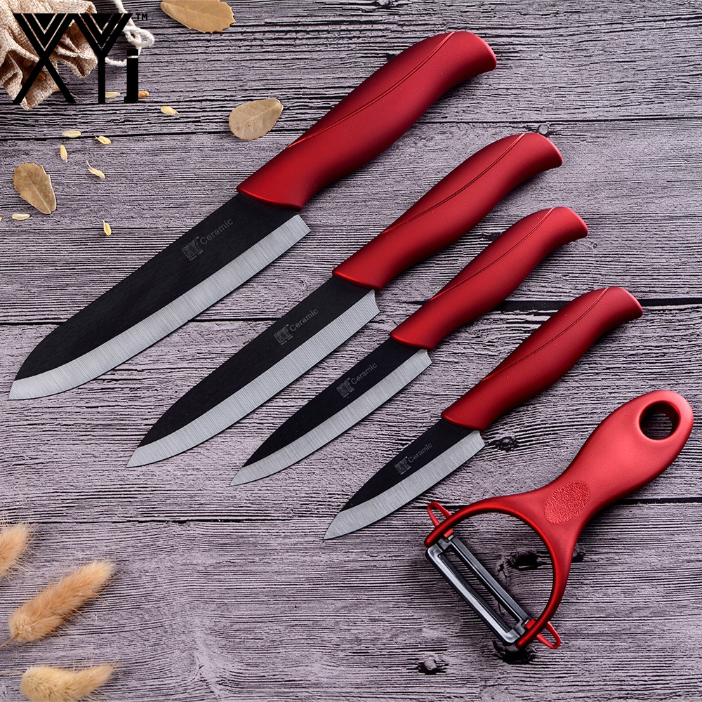 XYj Ceramic Knives Set Multi-options Color Handle ... – Grandado