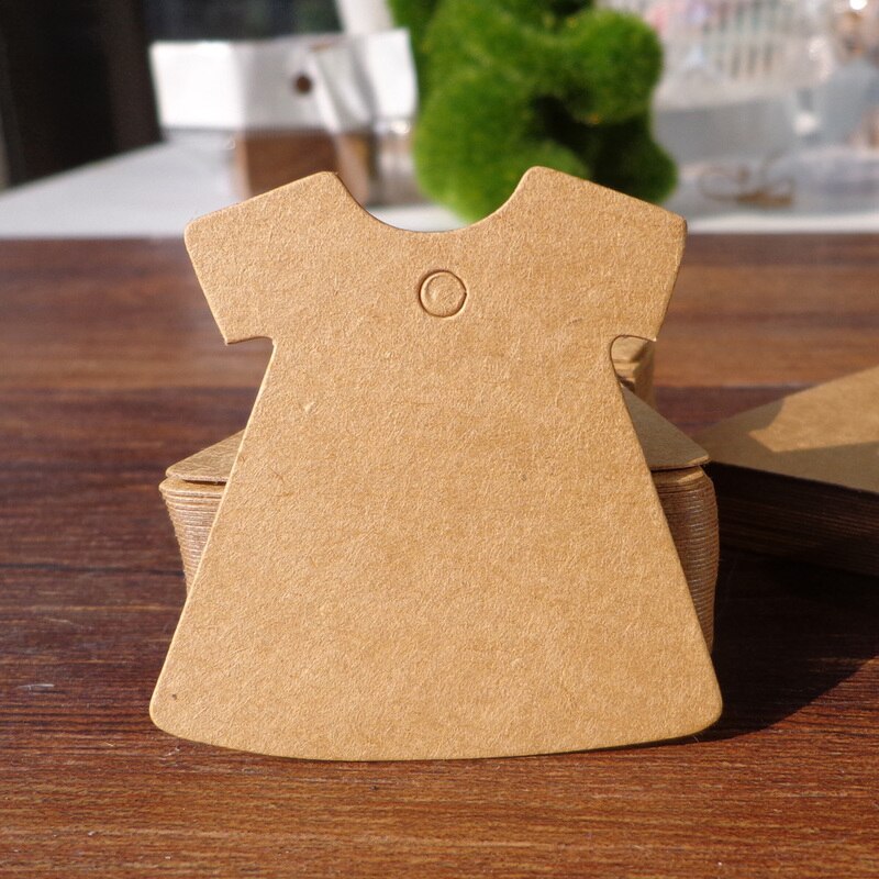 50 stks Dame Jurk Vorm Bladwijzer Leeg Kraftpapier... – Grandado