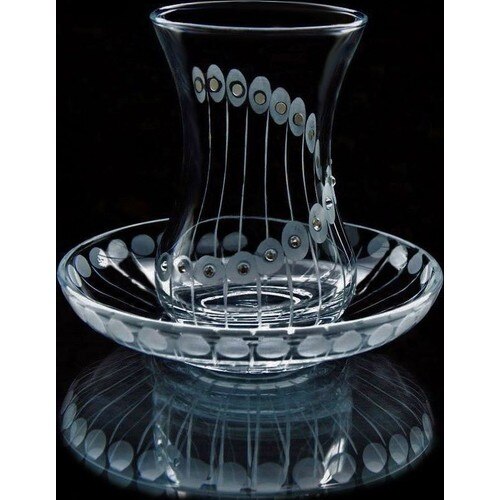 Turkish Tea Pasabahce Slim Waisted Anaconda Stone ... – Vicedeal