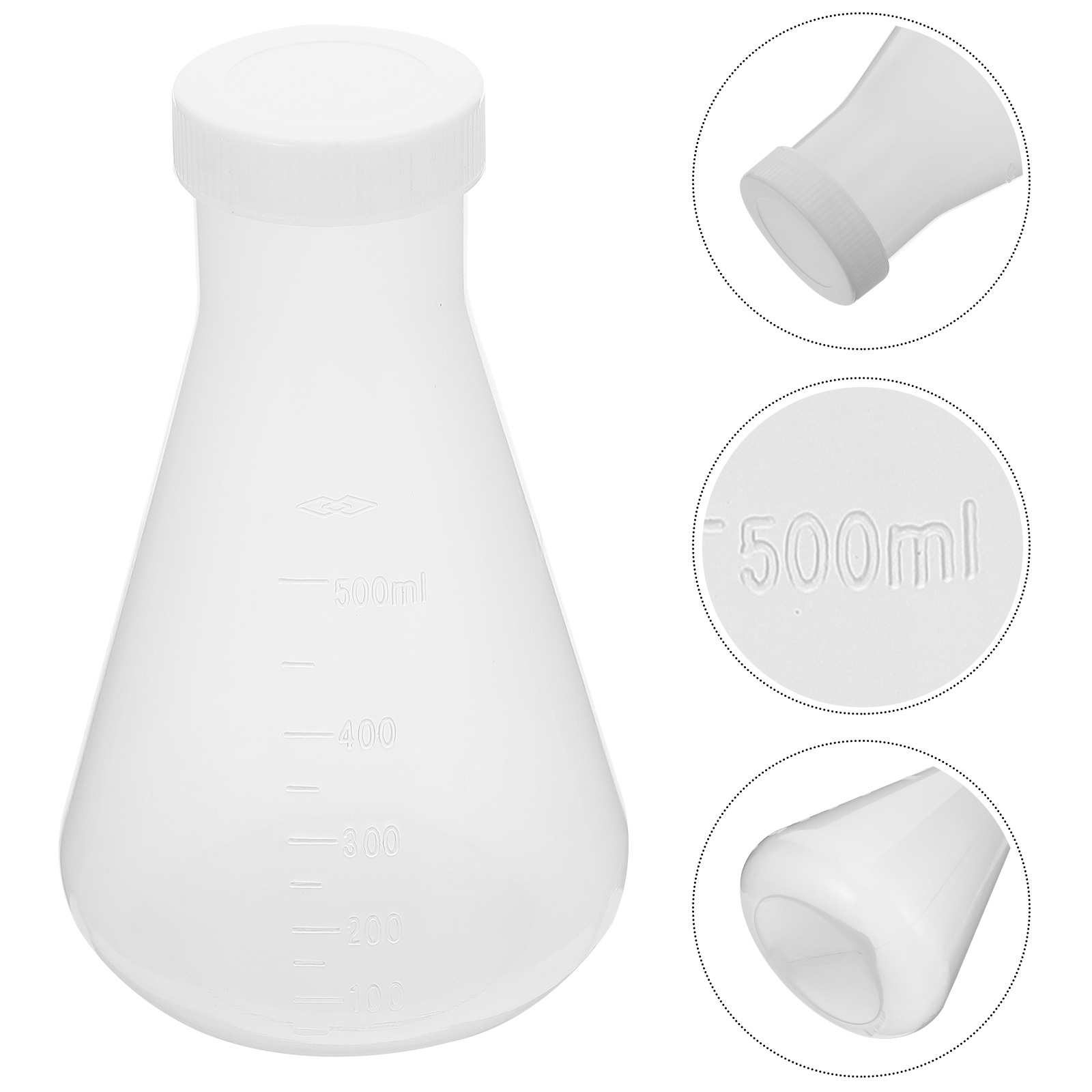 3pcs Plastic Erlenmeyer Flask Transparent Science ... – Vicedeal