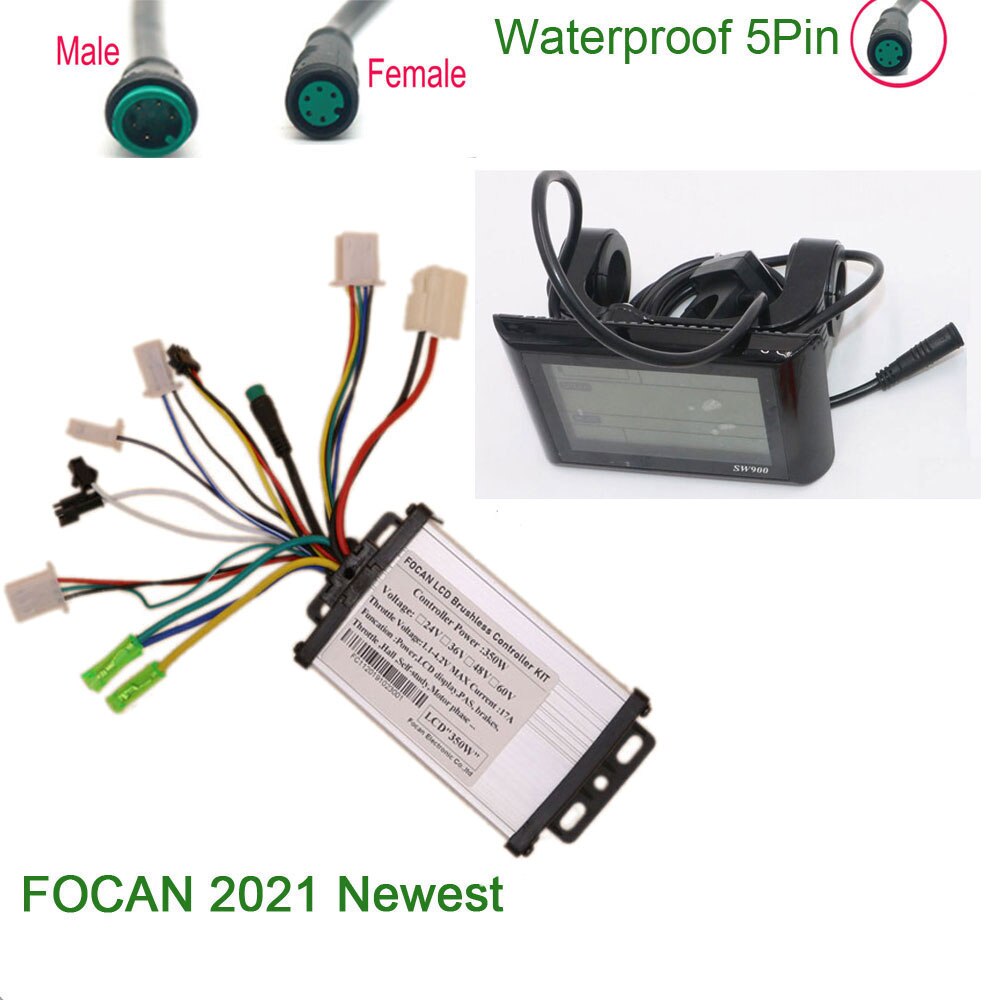 FOCAN 24V 36V 48V 250W 350W Brushless DC Motor Con... – Grandado