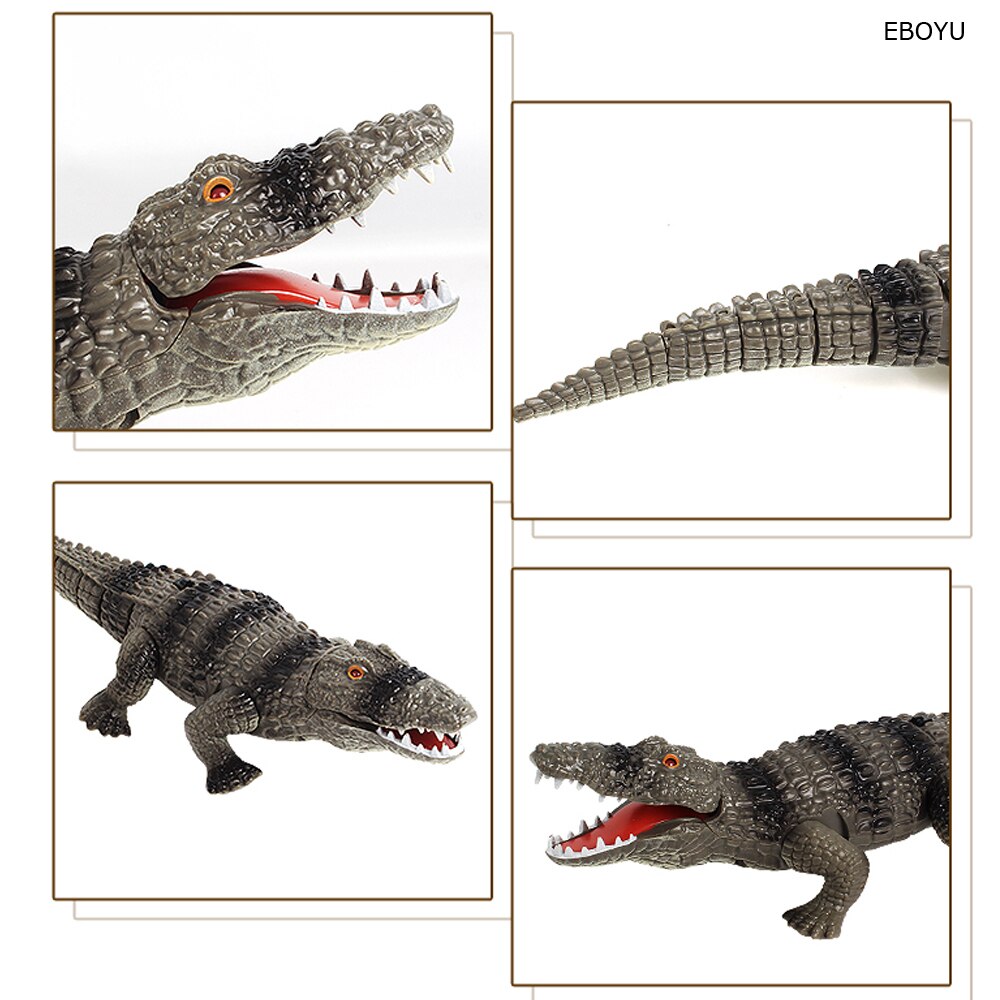 Lighting Infrared RC Crocodile Simulative Remote C... – Grandado