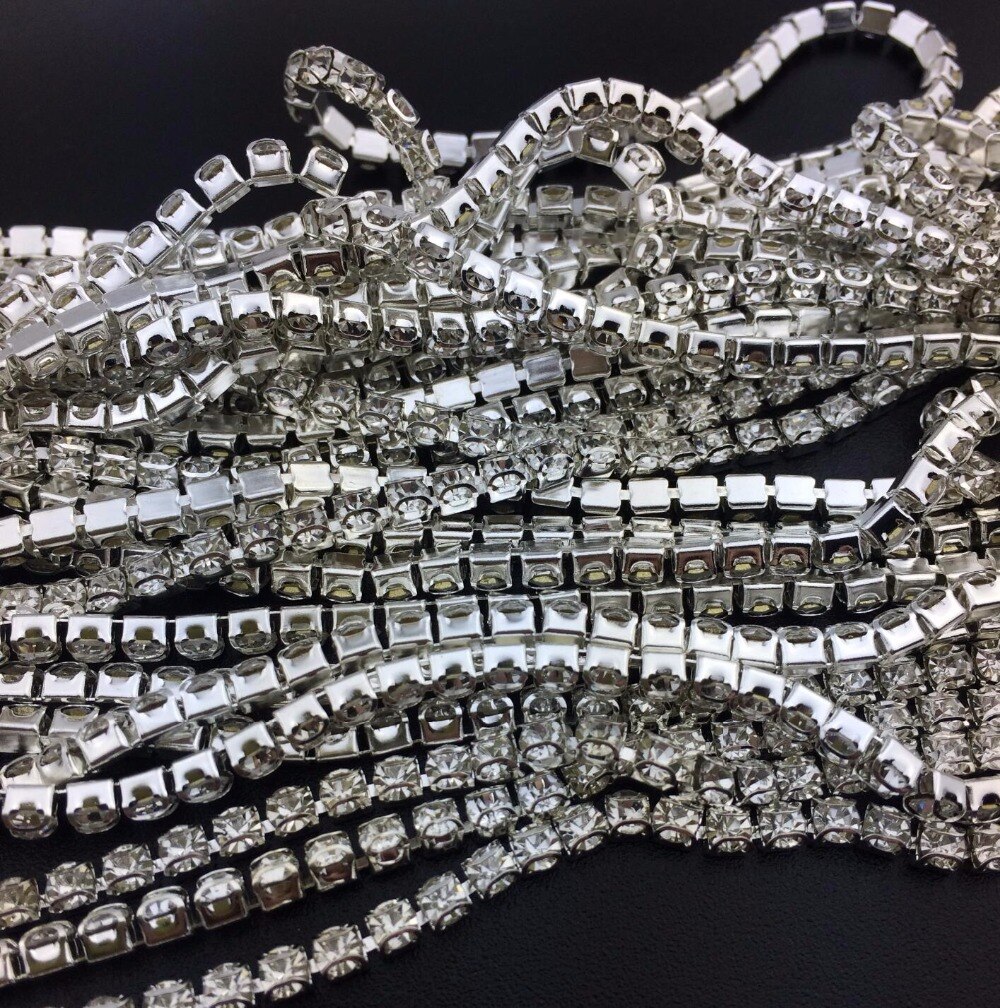 rhinestone cup chain,D claw rhinestone chain,avoid... – Grandado