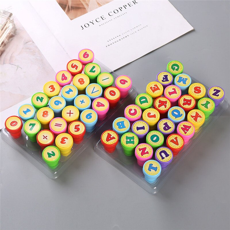 26 Pcs/Set Letter Digital Children Stamps Toys DIY... – Grandado