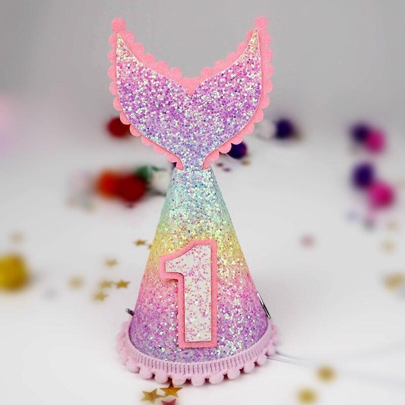 Mermaid Tail Verjaardag Cap Voor Kinderen 1st Verj... – Grandado