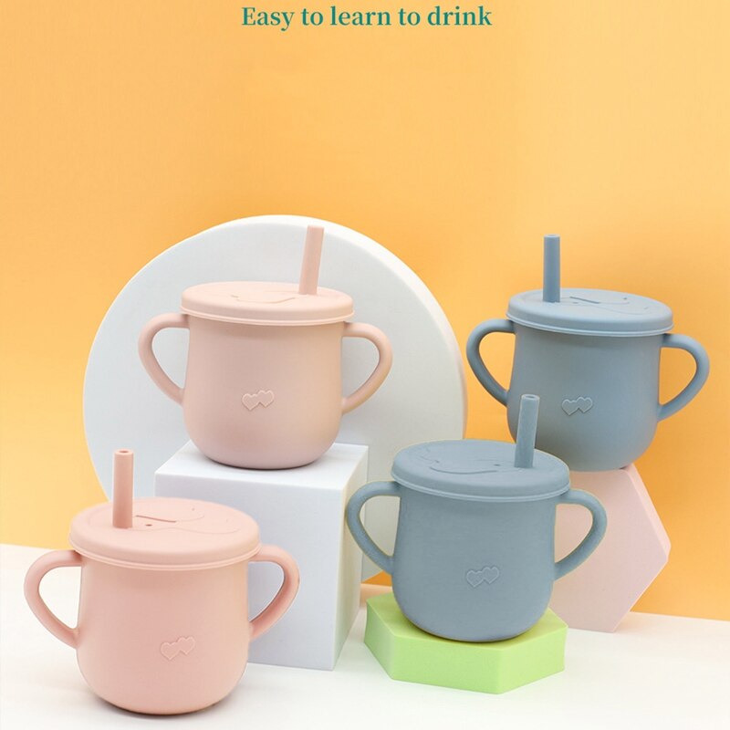 2Pcs Sippy Cup Stro Siliconen Dubbele Handgrepen V... – Vicedeal
