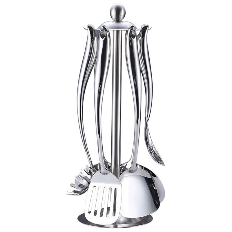 Kitchen Utensil Set - 6 Piece Stainless Steel Cook... – Grandado
