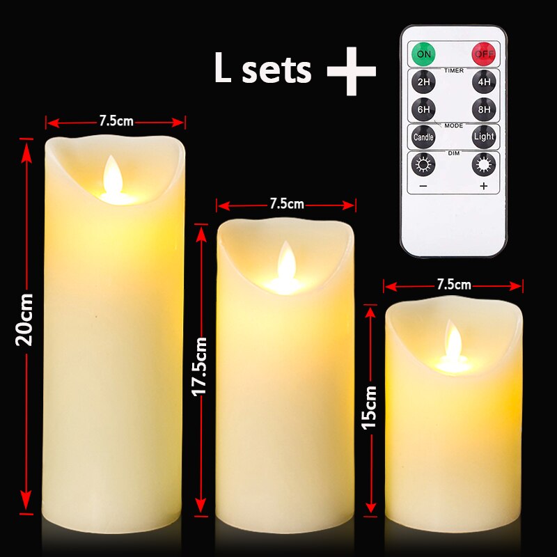 3pcs/lot Wireless Remote Control LED Candles Light... – Grandado