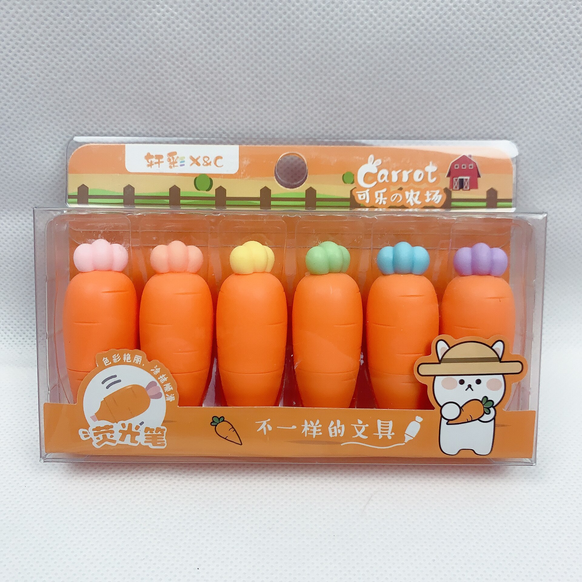 6Colors/Set Cute Highlighter Pen Markers Pastel Dr... – Vicedeal