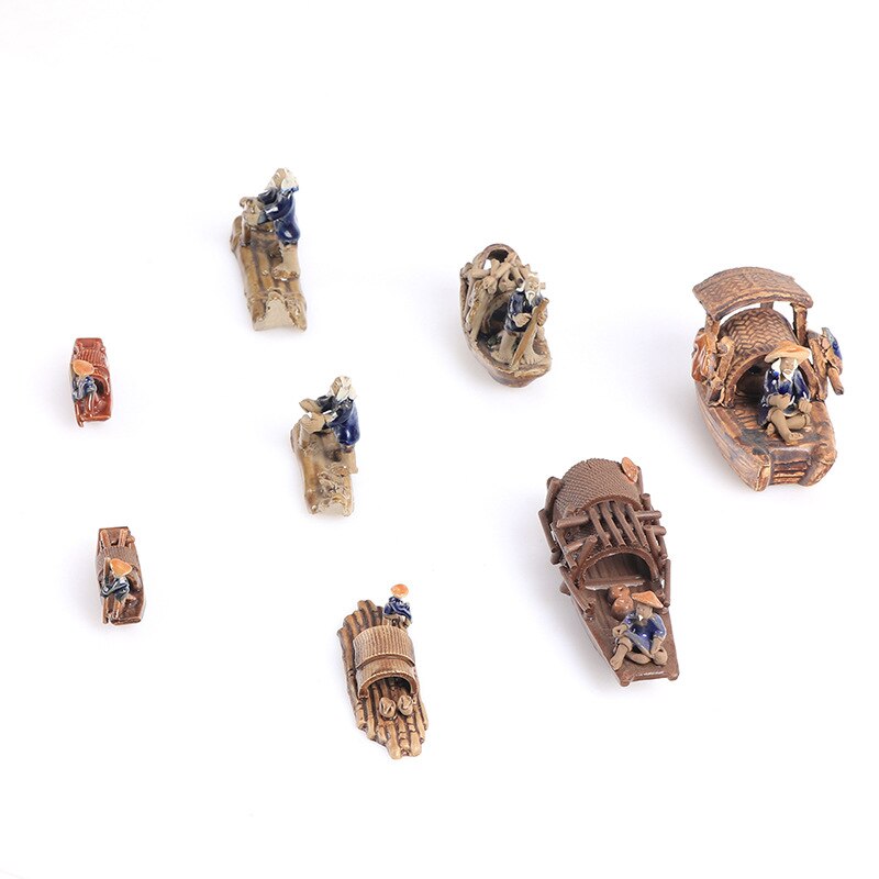 Ceramic Craft Boat Fish Tank Landscaping Garden Ro... – Grandado