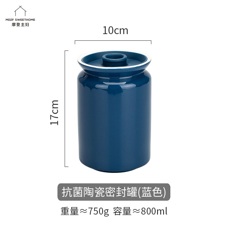 Household Solid Color Ceramic Jar Food Grade Honey... – Grandado
