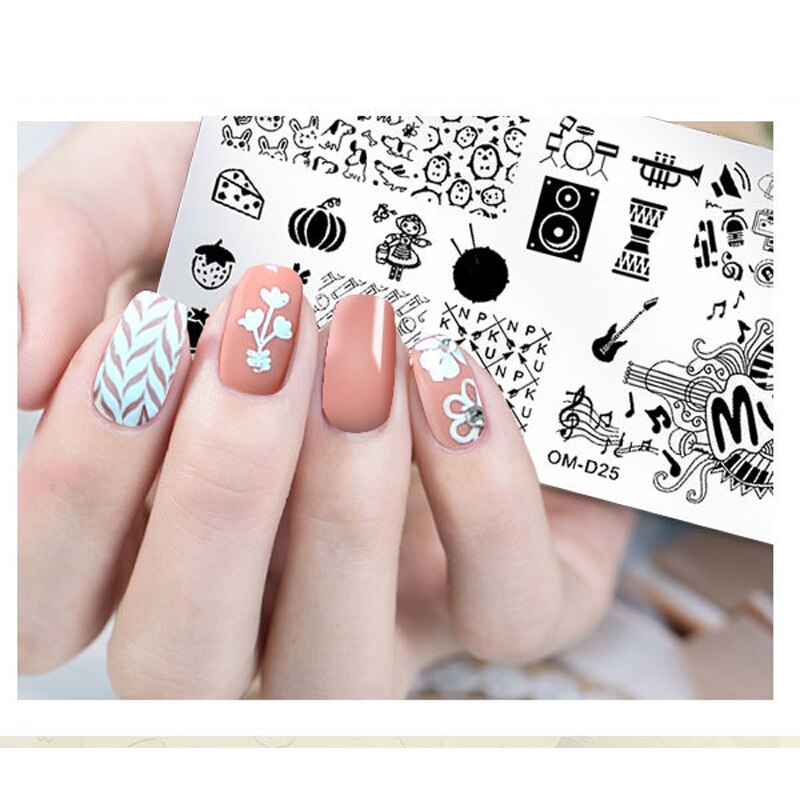 1pcs 12 Style Nail Stamping Plates Set Made Stenci... – Vicedeal