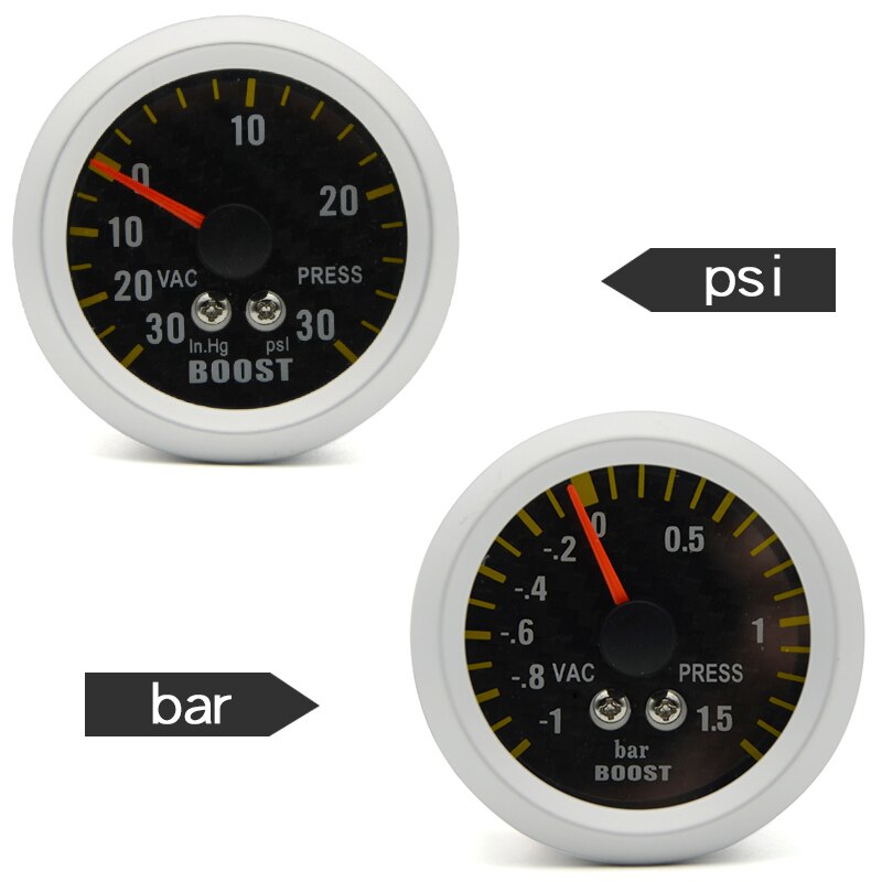 2 "52Mm Auto Turbo Boost Gauge Analoge Carbon... – Grandado