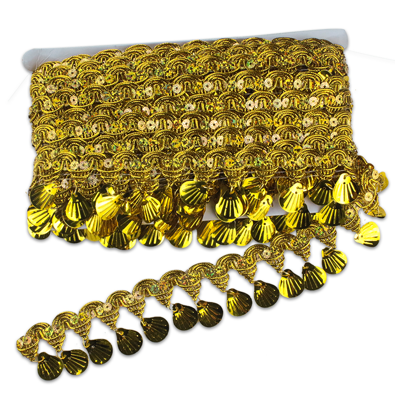 3Meter/Lot Shell Sequins DIY Lace Trim Tassel Frin... – Grandado