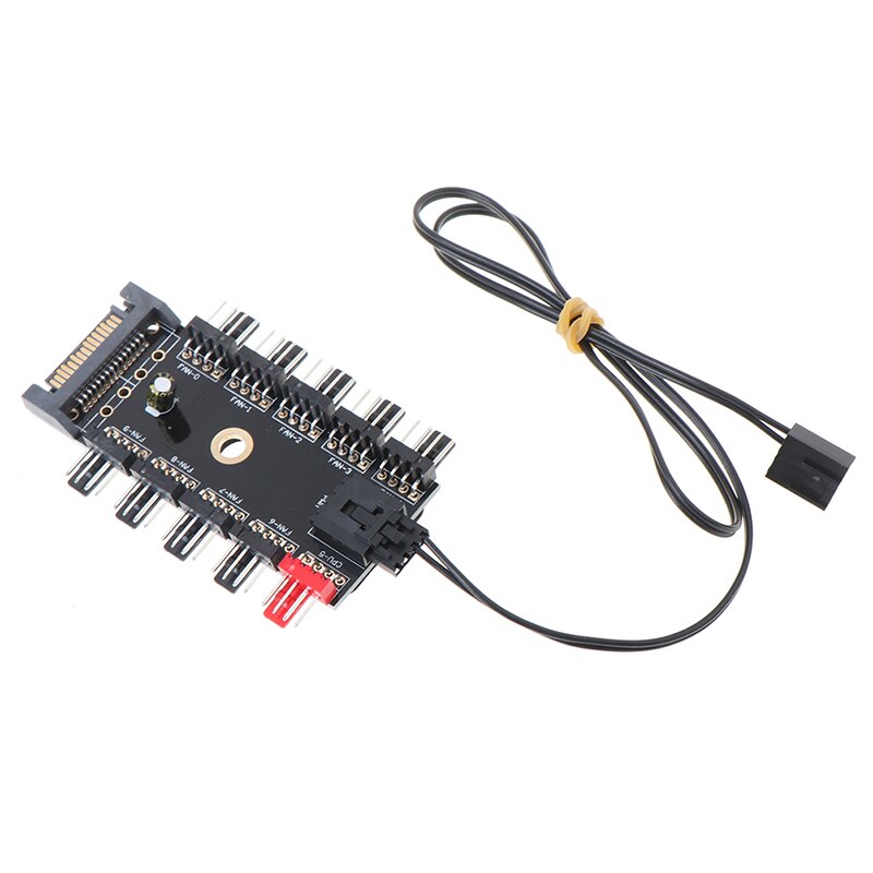 1pc 12V 10Way 4pin fan hub speed control regulator... – Vicedeal