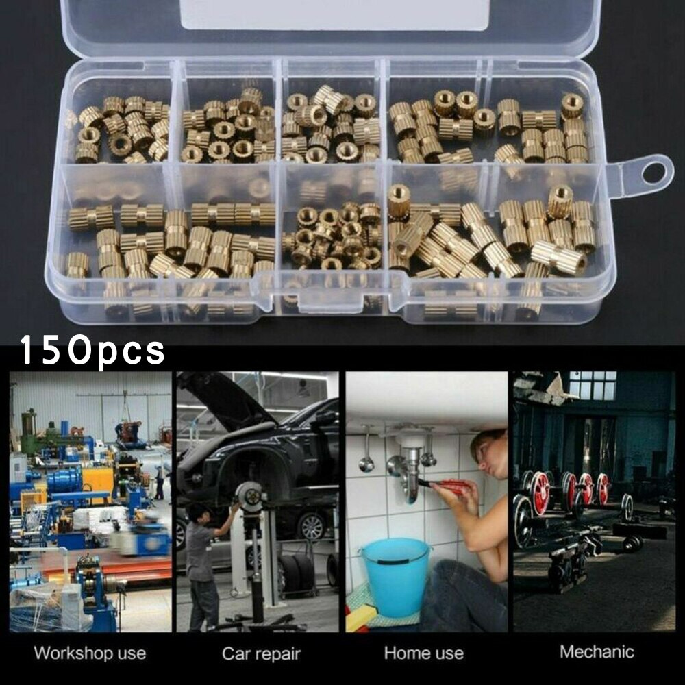 Brass Nut Threaded 150pcs Set Heat Insert Plastic ... – Vicedeal