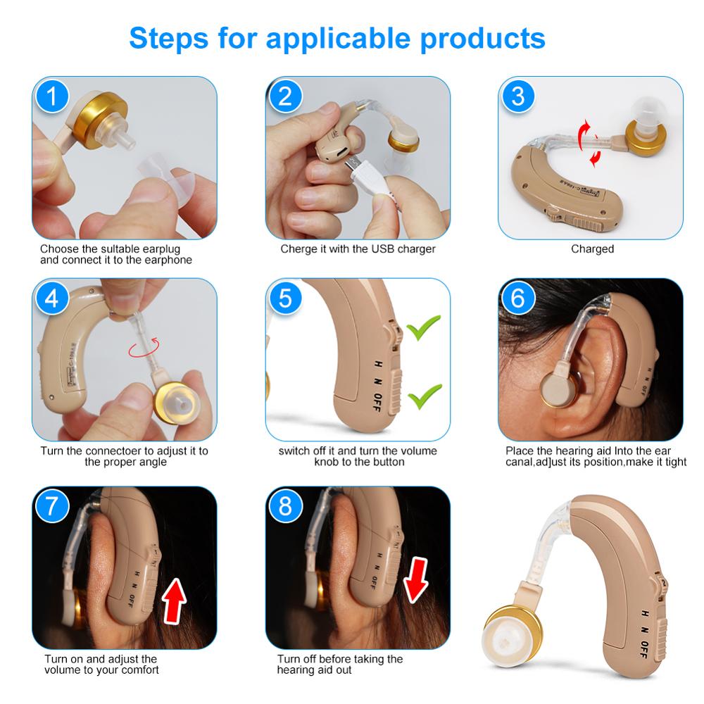 Hearing Aid Rechargeable for The Elderly Hearing L... – Vicedeal