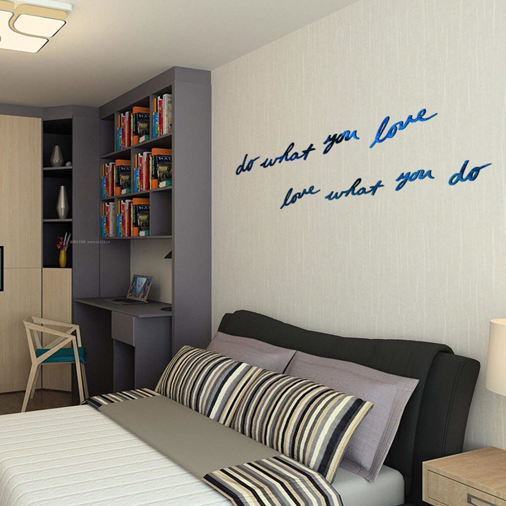 DIY Acrylic Do What You Love Wall Mirror Stickers ... – Vicedeal