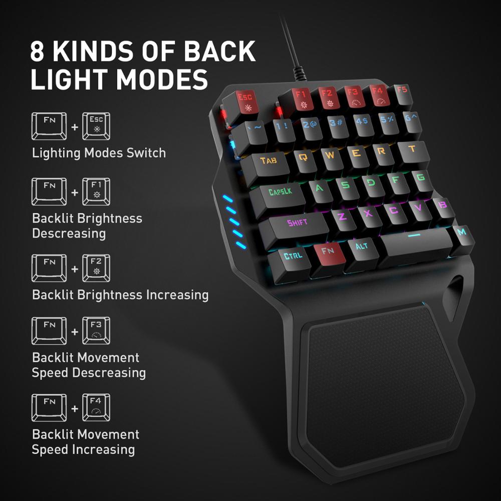 Havit One-Hand Gaming keyboard And Mouse Necessary... – Grandado